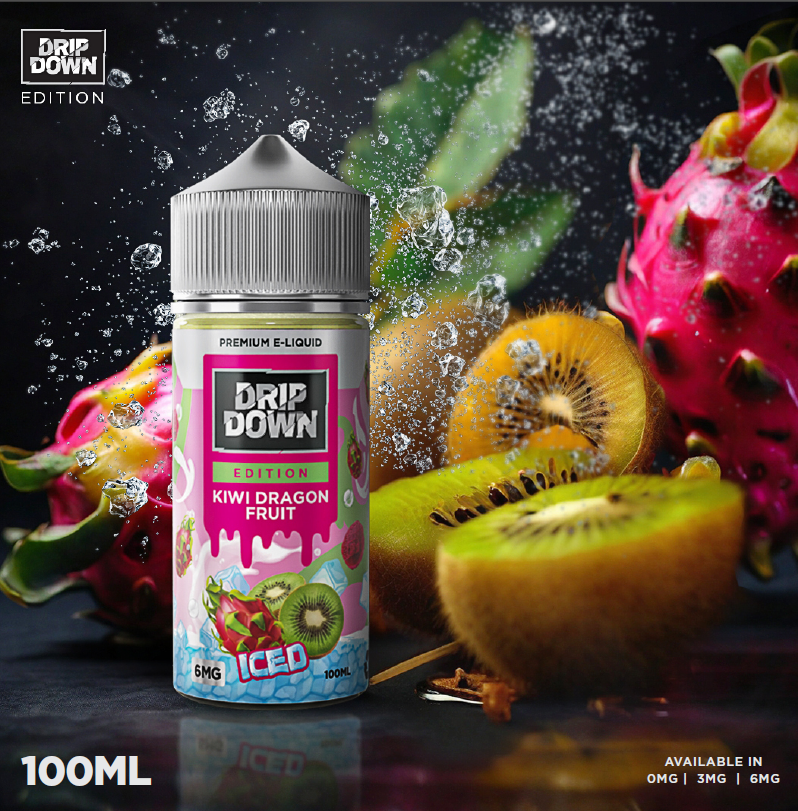 DRIP DOWN EDITION KIWI DRAGON FRUIT- 100ML – Galaxy Vapers