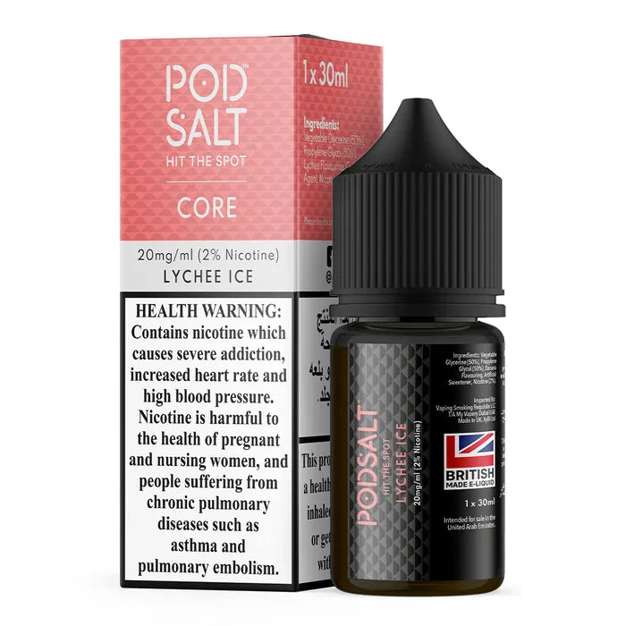 POD SALT CORE LYCHEE ICE SALTNIC -30ML – Galaxy Vapers