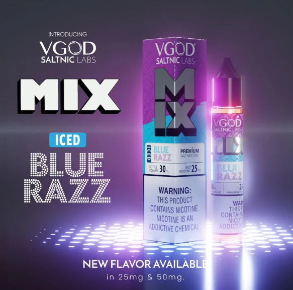 VGOD MIX BLUE RAZZ ICED - 30ML Best price in Pakistan – Galaxy Vapers